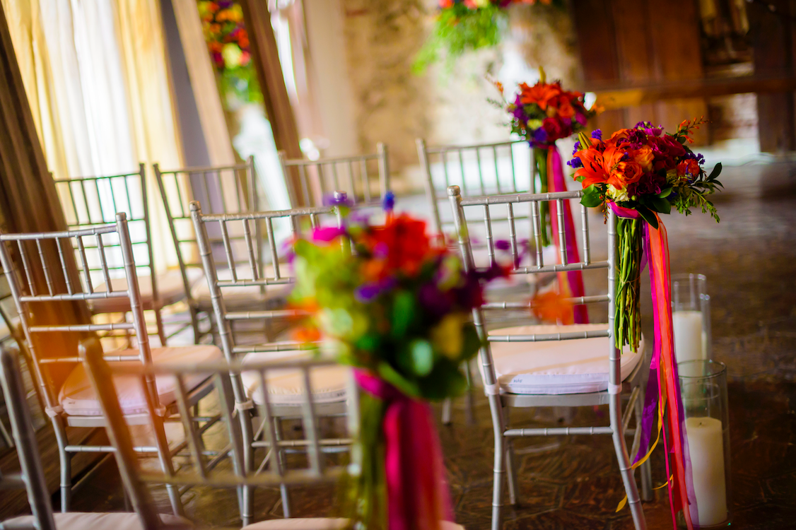 Bold Colorful Destination Wedding at Rustic Colonial Venue in Cartagena ...